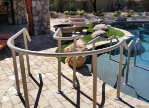 Pool Handrails and Stairs Installed by Safe Defenses in Las Vegas